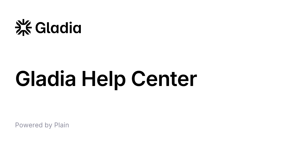 Gladia Help Center